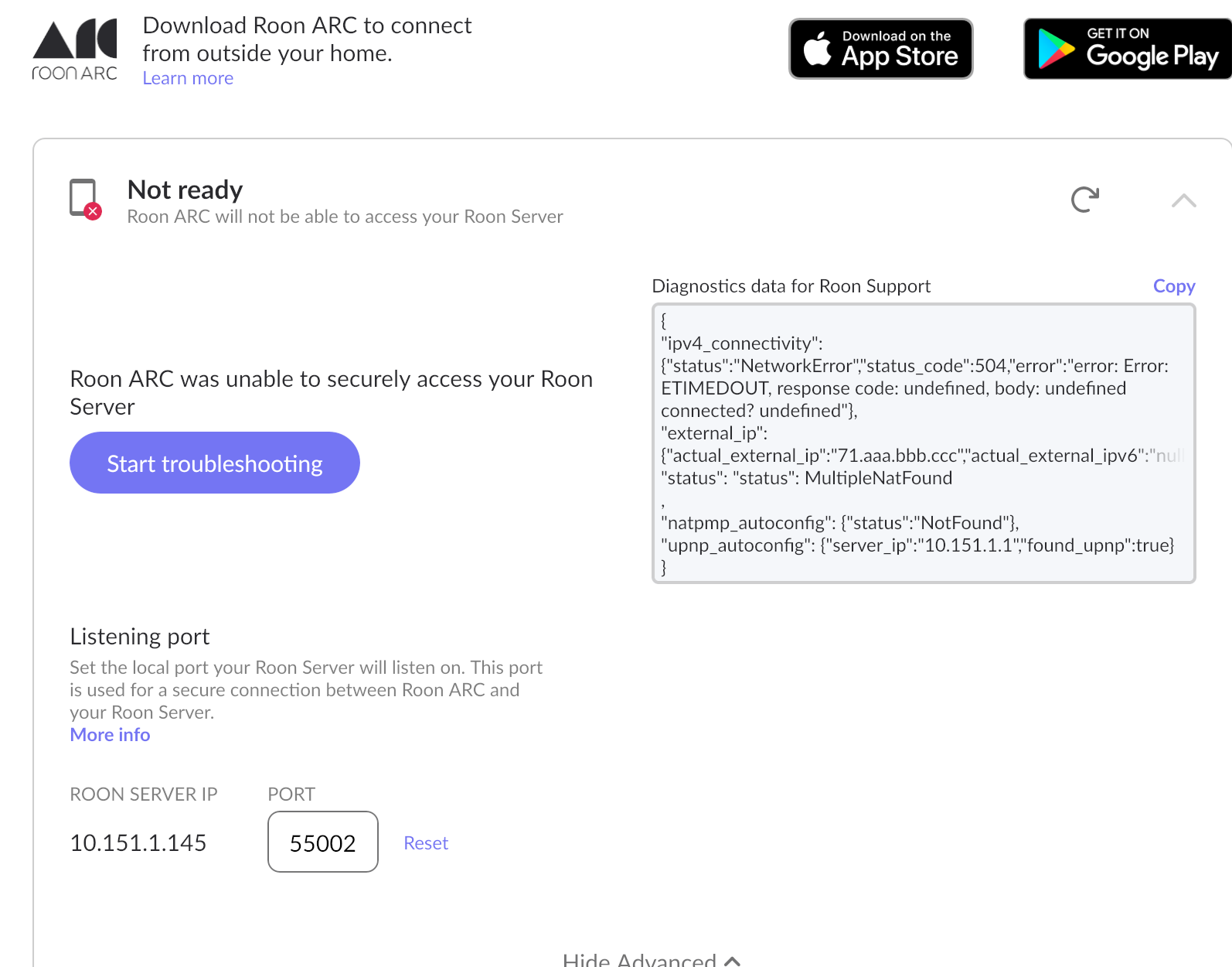 Roon ARC not syncing with Roon Server (ref#E3WE4I) - ARC: Port Forwarding Help - Roon Labs Community