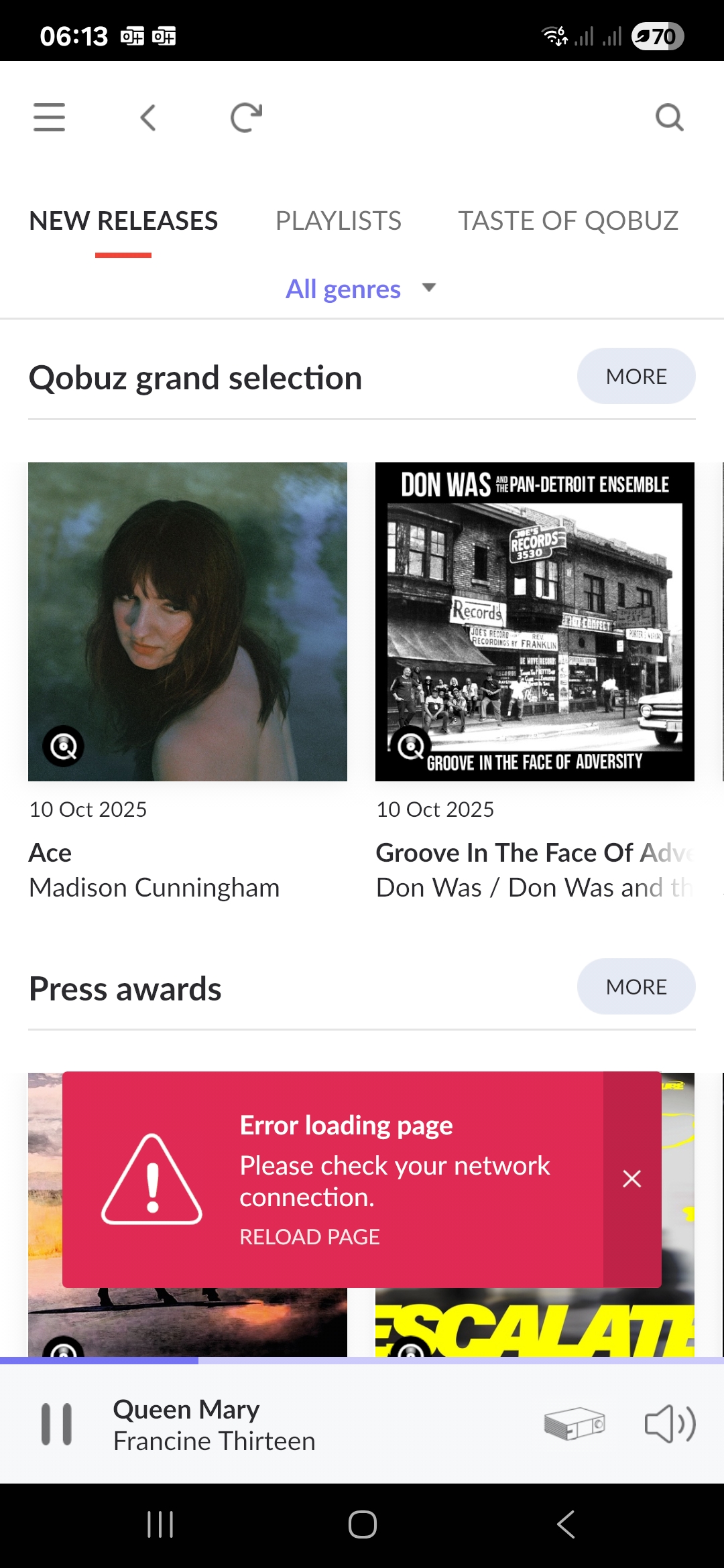 Qobuz Sync Issues and Error Loading Page in Roon (ref#AWY6LR) - Support - Roon Labs Community