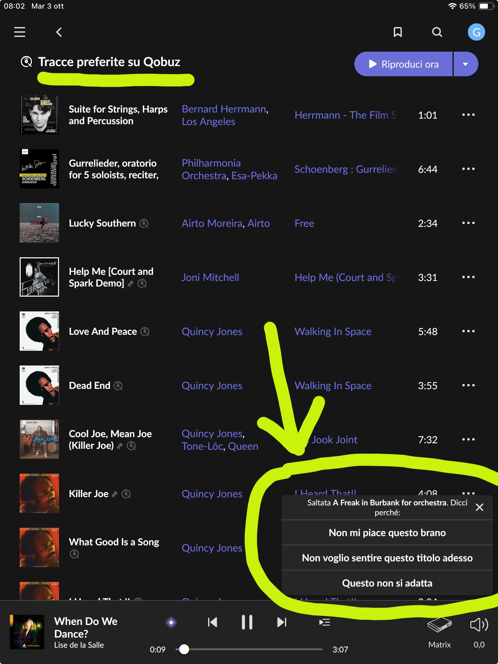 Feedback Pop-up Window when Skipping Tracks with Roon and Qobuz Tracks (ref#8DEM5Y) - Support ...