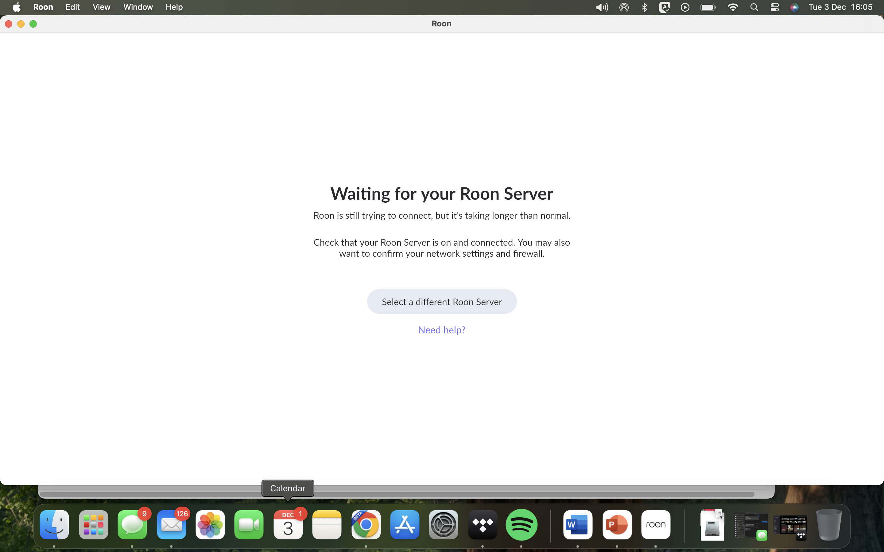 Mac Roon Server unable to connect to network (ref#7LARRV) - Support - Roon Labs Community