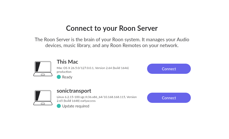 Remote App fails to recognize updated Roon Server on SonicTransporter ...