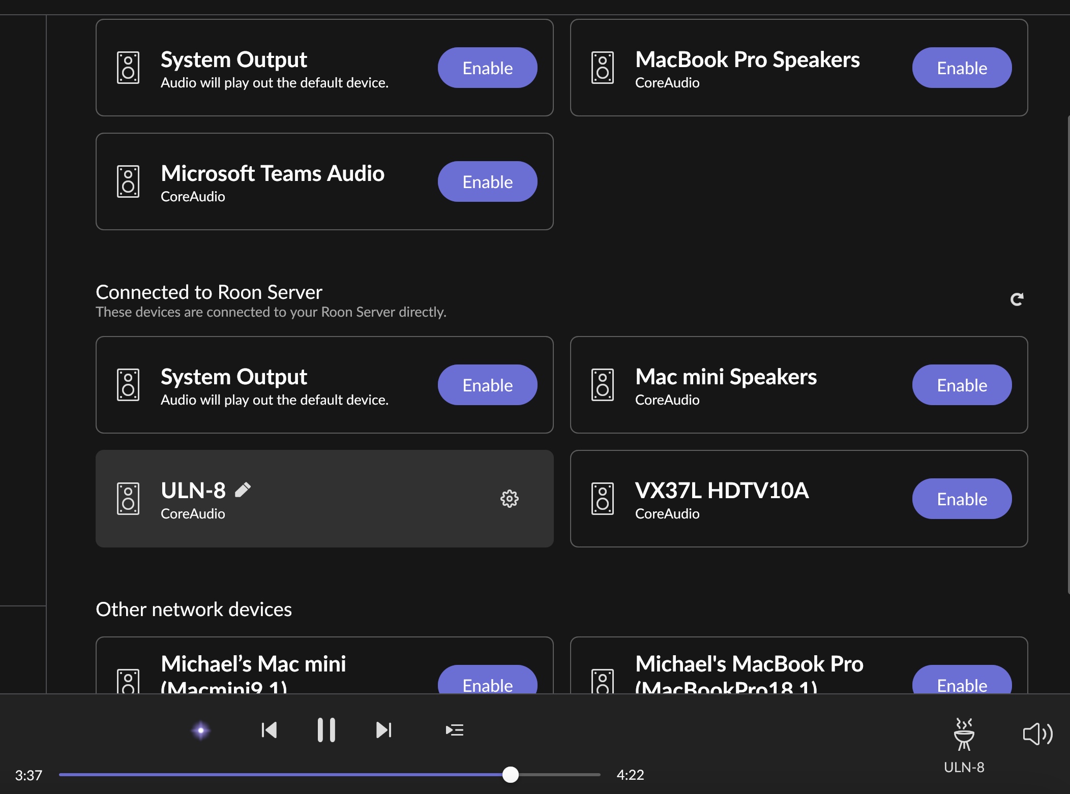 Roon Core streaming to Macbook M1 internal speakers instead of Metric ...