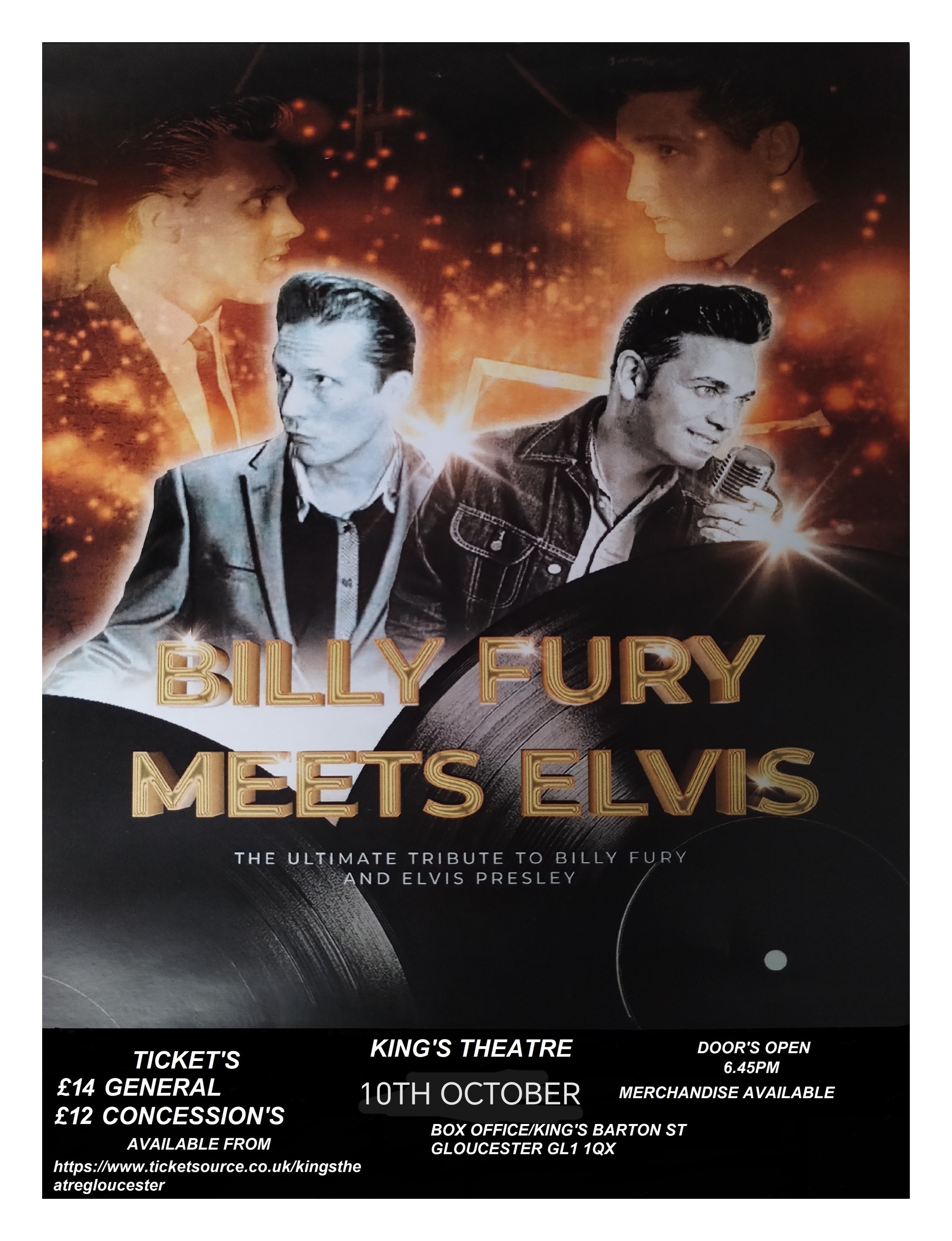 Billy Fury meets Elvis Presley – Kings Theatre Gloucester